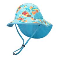 China Toddler Sun Hat UPF 50+ Kids Summer Beach Cap 43cm-55cm Unisex Cotton for sale