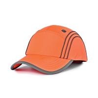 China Hi Vis Reflective Baseball Style Bump Cap CE EN812 Approved ABS Insert 58-64cm for sale