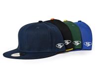 China Custom Embroidery Logo Snapback Caps 54cm Kids Cotton Acrylic Flat Bill Hat for sale
