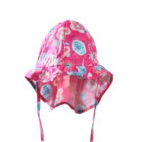 China Unisex Sun Protection Childrens Bucket Hats 45cm Eco Friendly Dyed Cotton for sale