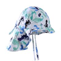 China UPF 50+ Summer Childrens Bucket Hats Cotton Fabric Washable Custom Logo OEM for sale
