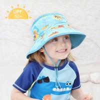 China UPF 30+ Sun Protection Childrens Bucket Hats Eco Friendly Dyed Cotton 0-3T for sale