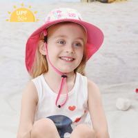 China UPF 30+ Sun Protection Childrens Bucket Hats Eco Friendly Dyed Cotton 0-3T for sale