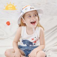 China Pantone Color Childrens Bucket Hats 48cm Striped Flip Up Brim Custom Kids Baseball Cap for sale