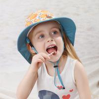 China Kids Adjustable Neck Flap Bucket Hat 46cm UPF 50+ Sun Protection OEM for sale