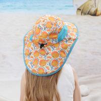 China Kids Adjustable Neck Flap Bucket Hat 46cm UPF 50+ Sun Protection OEM for sale