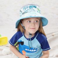 China UPF 50+ Kids Bucket Hat 55cm with Neck Flap Mesh Sun Hat OEM Custom for sale