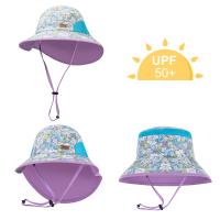 China Childrens UPF 50+ Breathable Mesh Bucket Hat Summer Sun Protection 43cm-55cm for sale