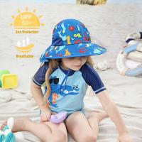 China SGS Certified UPF50+ Kids Bucket Hat with Neck Flap Sun Protection 43cm-55cm for sale