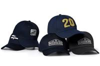 China Gold Thread Custom Embroidered Flexfit Hats 58cm Golf Caps For Men for sale