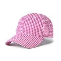China Stripe Plaid 56cm Outdoor Baseball Caps for sale