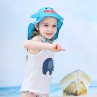 China Animal Anti UV Childrens Bucket Hats UPF 50+ Wide Brim 100% Cotton 43cm-55cm for sale