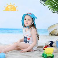 China Animal Anti UV Childrens Bucket Hats UPF 50+ Wide Brim 100% Cotton 43cm-55cm for sale
