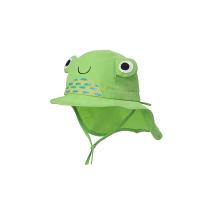 China UPF50+ Adjustable Sun Hat Wide Brim Children Summer Cotton Fisherman Hat 43-55cm for sale