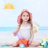 China UPF 50+ 47cm Childrens Sun Hat with Neck Protection OEM ODM Cotton for sale
