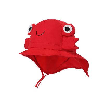 China SGS Certified UV Protection Childrens Bucket Hat with Neck Flap 43-55cm for sale