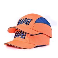 China Orange Safety Bump Cap CE EN812 with Blue Embroidery Custom Logo Adult Unisex for sale