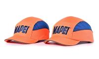 China Orange Safety Bump Cap CE EN812 with Blue Embroidery Custom Logo Adult Unisex for sale
