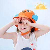 China UPF 50+ Kids Bucket Hat 100% Cotton Sun Protection Hat 43cm-55cm Unisex Outdoor Cap for sale