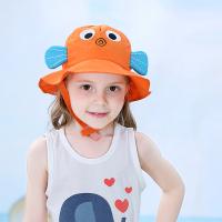China UPF 50+ Kids Bucket Hat 100% Cotton Sun Protection Hat 43cm-55cm Unisex Outdoor Cap for sale