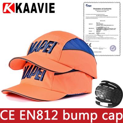 China CE EN812 Hi Vis Bump Cap Safety Baseball Style Impact Resistant Lightweight ABS Inner for sale