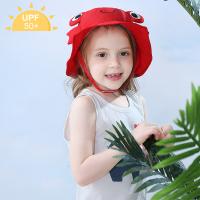 China UPF 50+ Sun Protection Bucket Hat 100% Cotton Animal Print Kids Unisex 43cm-55cm for sale