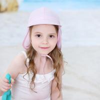 China ODM Baby Summer Neck Cover Sun Hat Cotton 43cm 55cm Ear Flap Unisex for sale