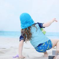 China Childrens Bucket Hats UPF 50+ Sun Protection Adjustable 43cm-55cm Cotton Unisex for sale