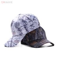 China Customized Camo Summer Outdoor Baseball Caps Polyester Mesh Unisex 7cm Visor for sale