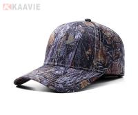 China Customized Camo Summer Outdoor Baseball Caps Polyester Mesh Unisex 7cm Visor for sale