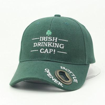China Custom Promotional Baseball Cap with Bottle Opener 6 Panel Curved Brim OEM ODM for sale