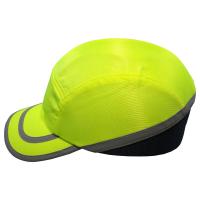 China High Visibility Hi-Vis Safety Bump Cap ABS Insert Helmet CE EN812 100pcs MOQ for sale