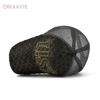 China OEM 6 Panels Black Trucker Mesh Cap Custom 3D Embroidery Logo for sale