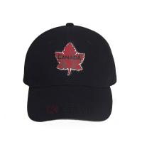 China SGS 6 Panel Custom Embroidered Baseball Caps Canada Maple Leaves for sale