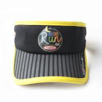 China Custom Embroidered Sun Visor Caps 56cm 100% Cotton Unisex Outdoor Sports Hat OEM for sale