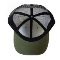 China OEM ODM Outdoor 6 Panel Fishing Trucker Hat With Leather Patch for sale