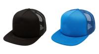 China 100% Polyester Foam 5 Panel Flat Bill Trucker Cap 58cm Adult Size OEM ODM for sale