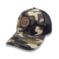 China Custom Logo Camo Mesh Trucker Caps Unisex 6 Panel OEM ODM for sale