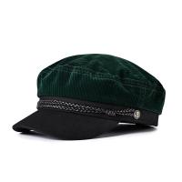 China Custom 8 Panel Baggy Newsboy Hat 58cm Adult Size Cotton Linen Big Apple Cap for Women for sale