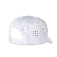 China Custom Waterproof 5 Panel Baseball Cap with Laser Cut Holes 8cm Brim for sale