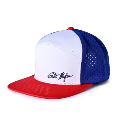 China SGS Magic Tape 3D Embroidery Baseball Caps 5 Panel Pantone Color for sale