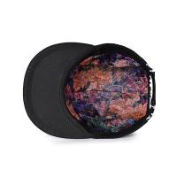China Custom 5 Panel Camp Cap Wool Felt Polyester 58cm Unstructured Flat Brim Hat for sale