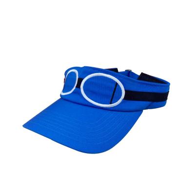 China Embroidered Logo Women's Cotton Sun Visor Hat Wide Brim 56-58cm OEM ODM for sale
