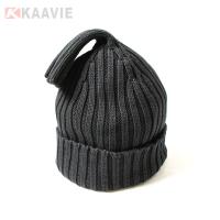 China Unisex 100% Cotton Knit Beanie Hats Oversized Baggy Slouch Beanie 50cm for sale