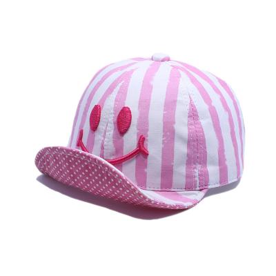 China Kids Toddler Embroidered Baseball Cap 100% Cotton Soft Brim Visor 56cm 58cm for sale