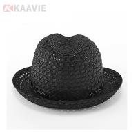 China 58cm Lightweight Unisex Raffia Straw Bucket Hat for Summer Outdoor Custom Logo for sale