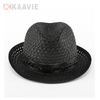 China 58cm Lightweight Unisex Raffia Straw Bucket Hat for Summer Outdoor Custom Logo for sale