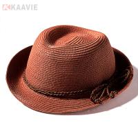 China 58cm Lightweight Unisex Raffia Straw Bucket Hat for Summer Outdoor Custom Logo for sale