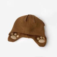 China Custom Kids Winter Knit Beanie Hat 54cm Pantone Color OEM ODM for sale