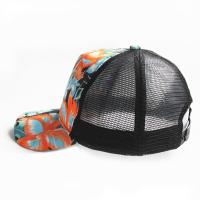 China Multi Color Cotton Foam Trucker Cap 59cm Custom Printed Logo 5 Panel for sale